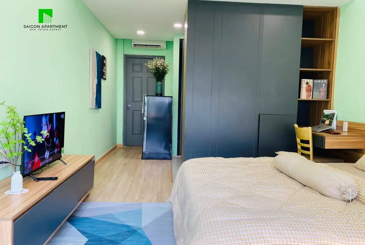 Nice & affordable serviced studio for rent in Binh Thanh (1)