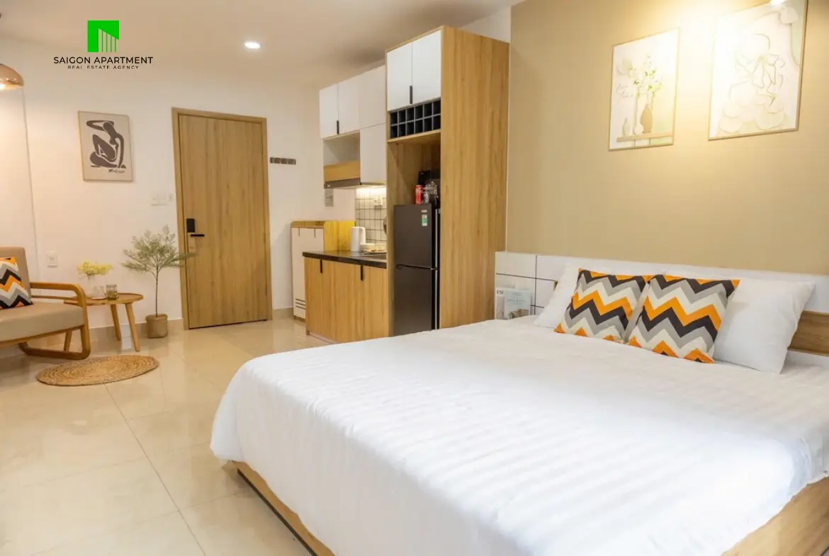 Beautiful serviced studio for rent in Thanh My Tay Ward HCMC