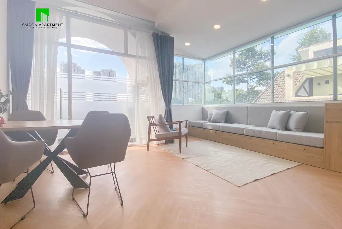 Rooftop 2 bedroom apartment for rent in District 2 HCMC